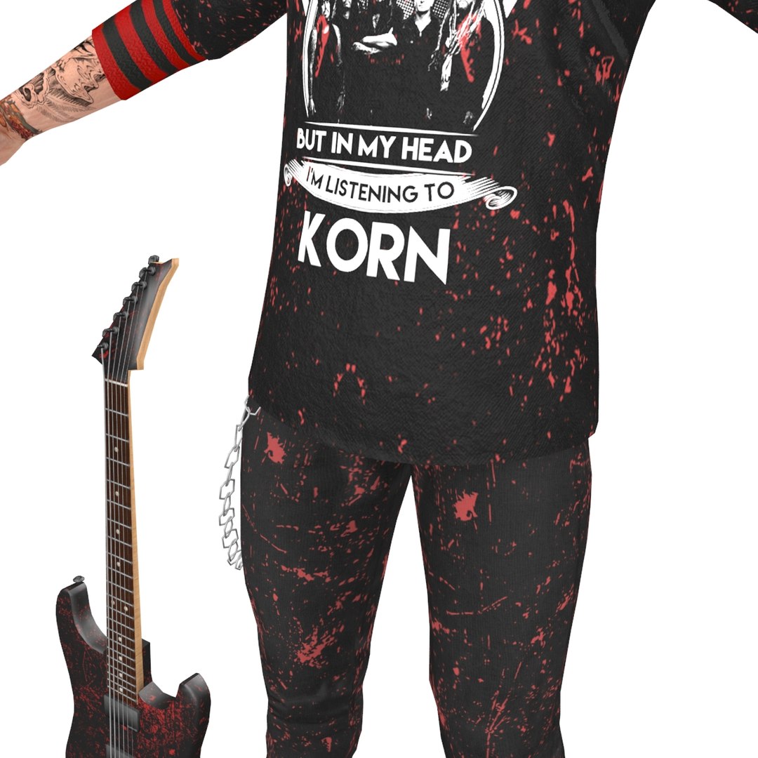 Guitar Player 3D Model - TurboSquid 1304686