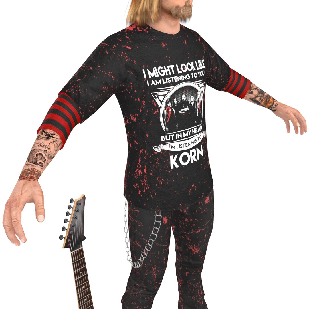 Guitar Player 3D Model - TurboSquid 1304686