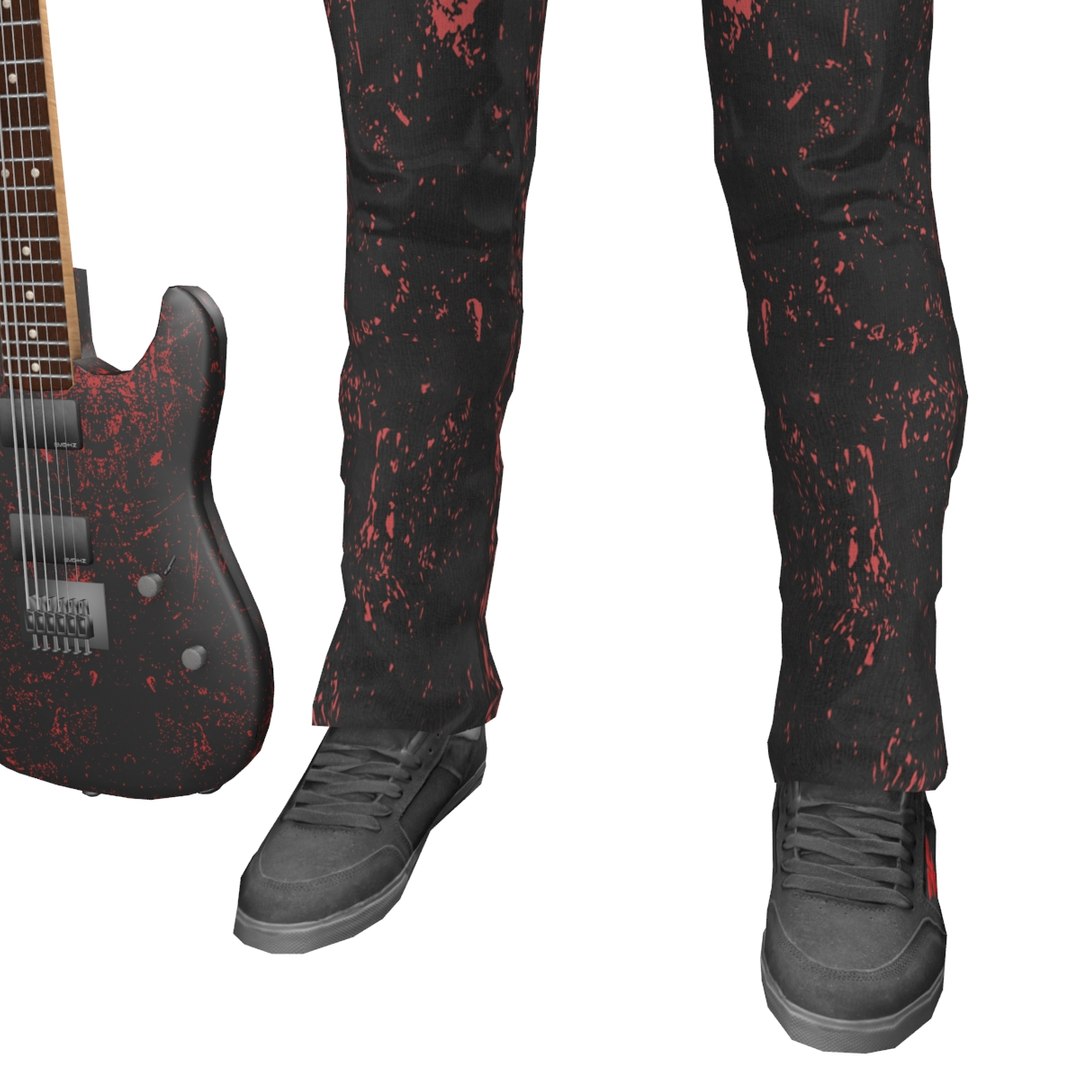 Guitar Player 3D Model - TurboSquid 1304686