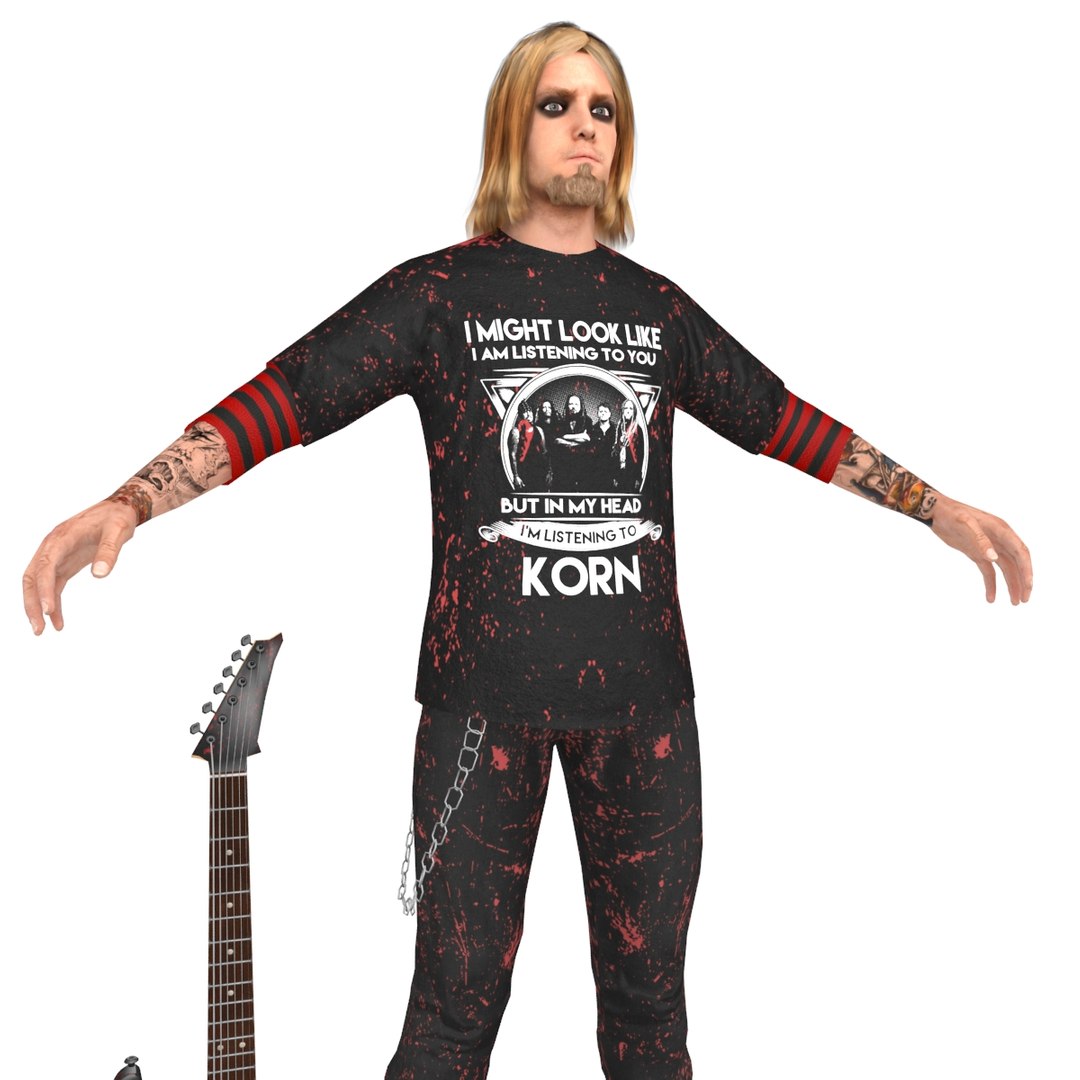 Guitar Player 3D Model - TurboSquid 1304686