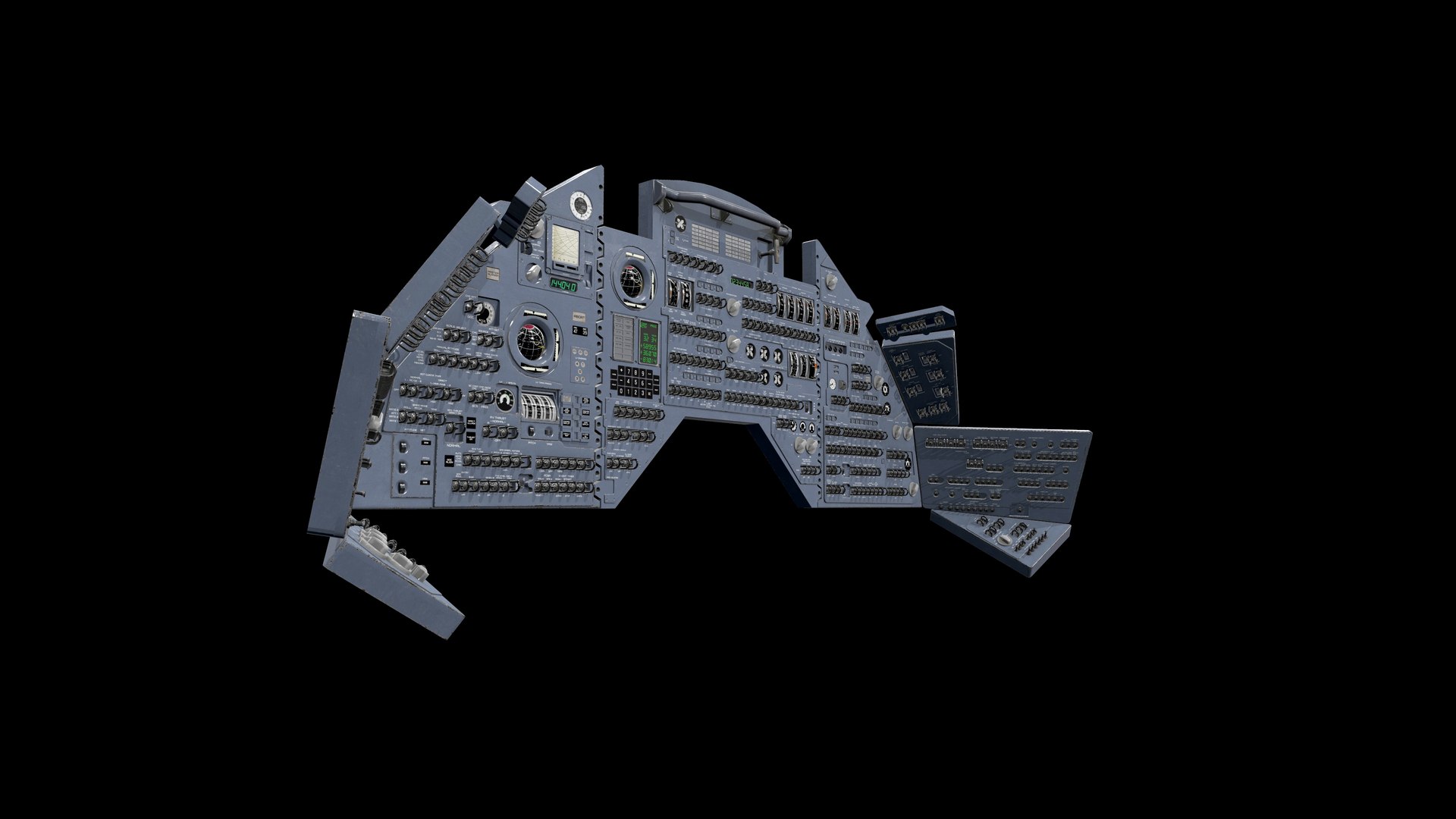 3D Model Apollo 12 Command Module Control Panel - TurboSquid 2118495