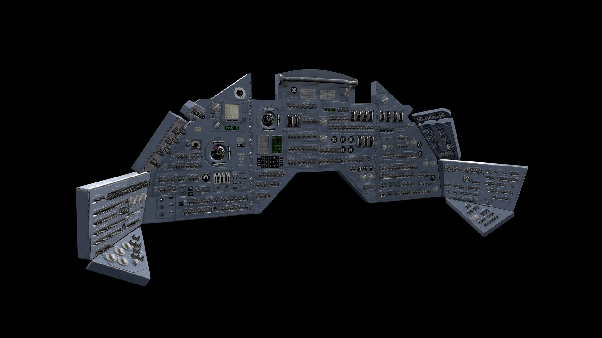 3D Model Apollo 12 Command Module Control Panel - TurboSquid 2118495