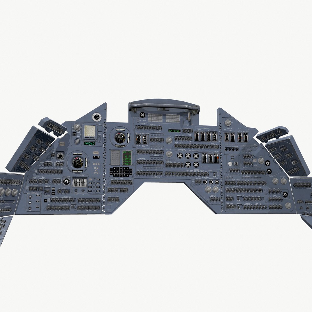 3D Model Apollo 12 Command Module Control Panel - TurboSquid 2118495