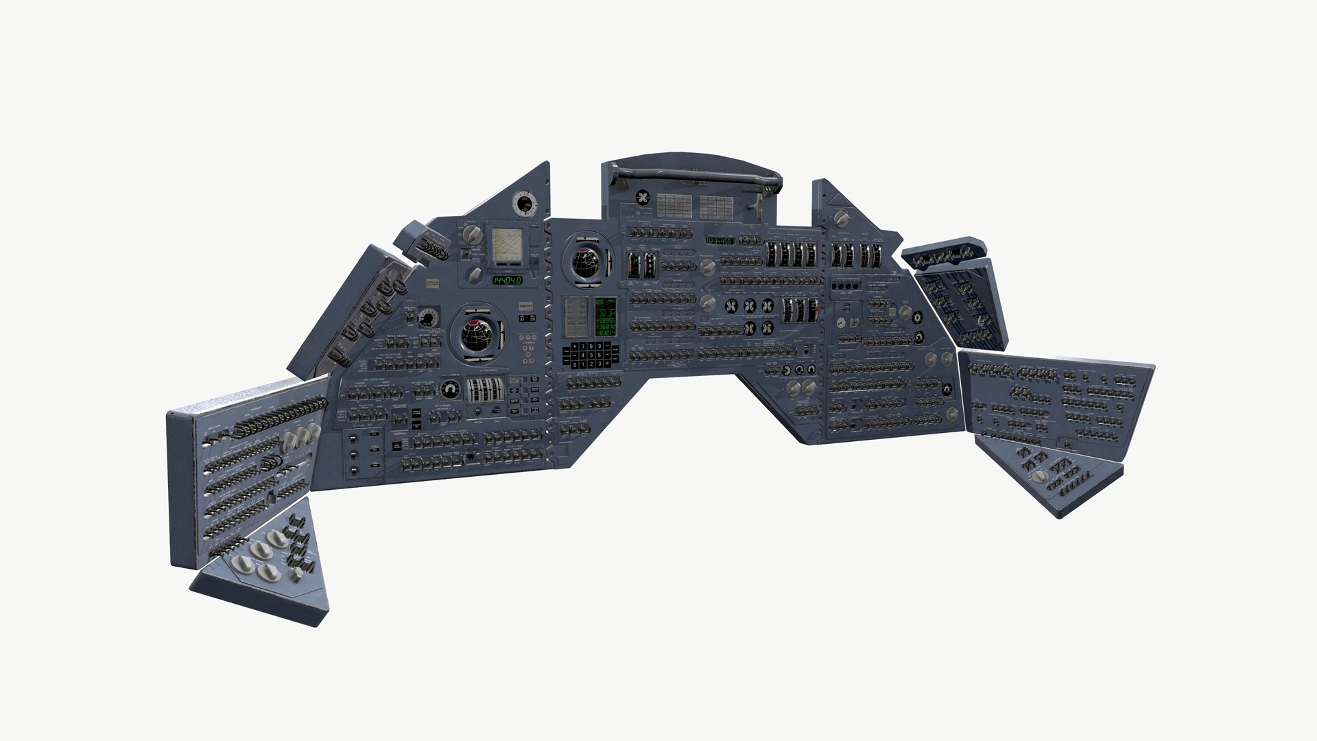 3D Model Apollo 12 Command Module Control Panel - TurboSquid 2118495