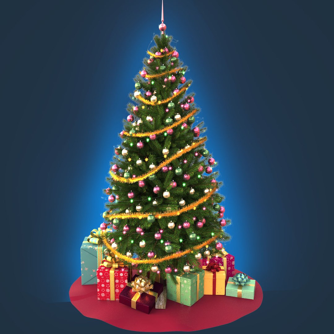3d Model Christmas Tree V5