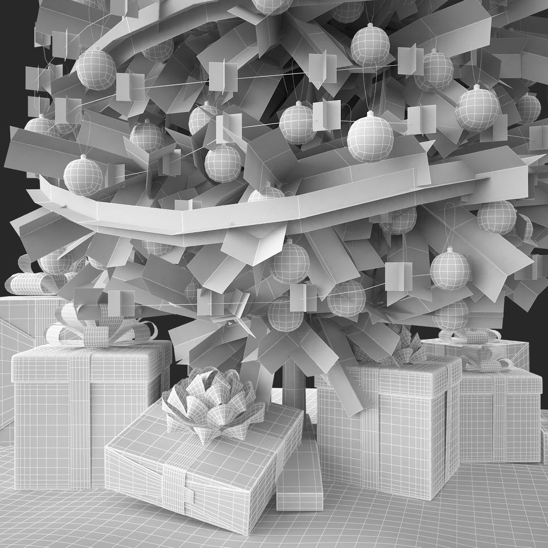 3d Model Christmas Tree V5