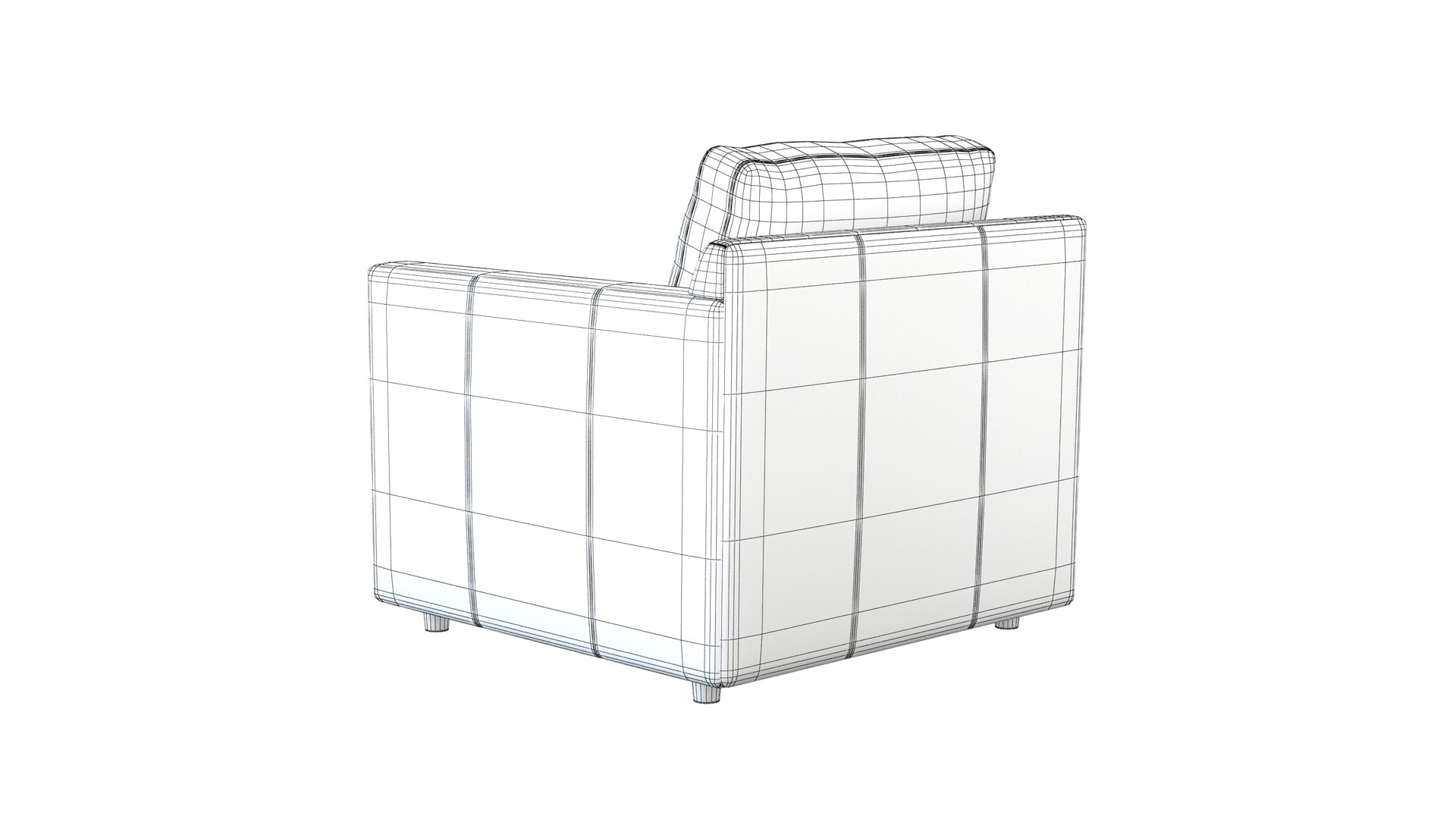 3D Crate And Barrel Barrett II Armchair - TurboSquid 2089908