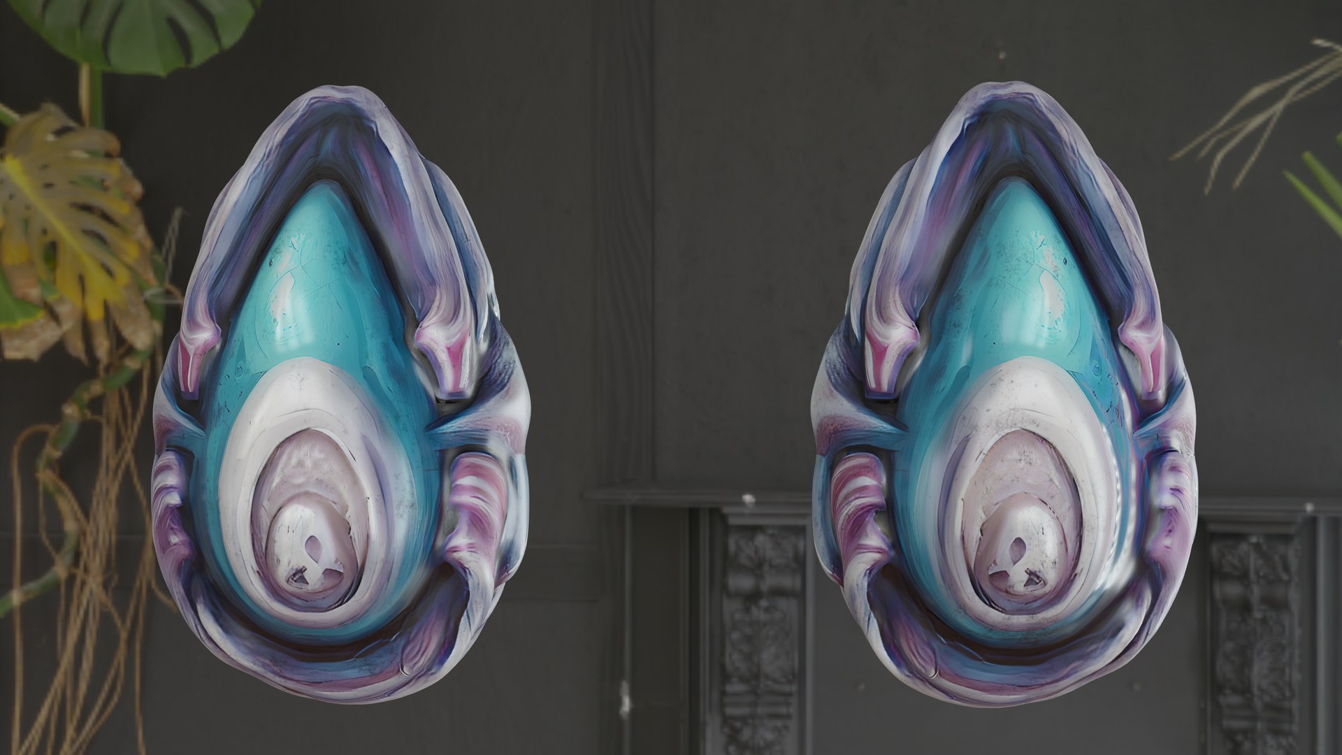 Stylized Alien Egg 3D Model - TurboSquid 1969672