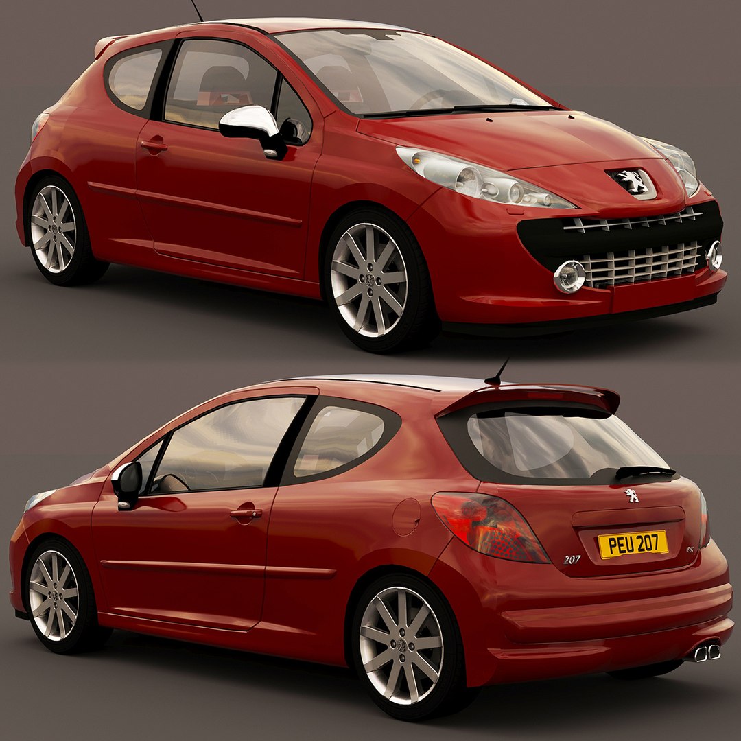 modelo 3d peugeot 207 rc 2007 - TurboSquid 2223075