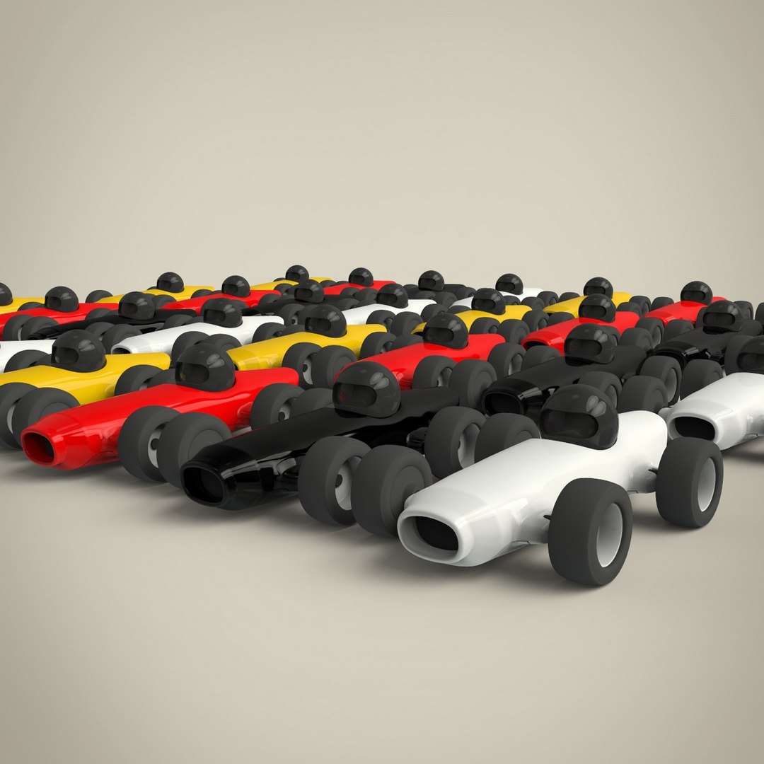 3D Model Racing Toy Car Set - TurboSquid 2107112