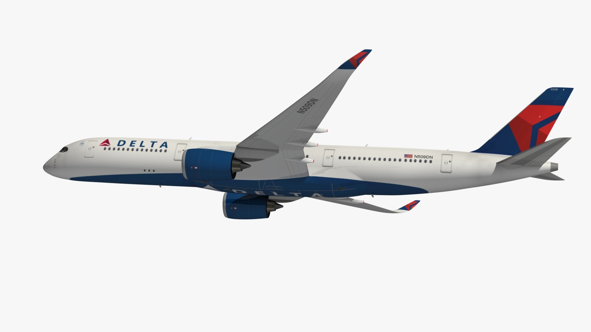 3D Airbus Delta Airlines A350 - TurboSquid 1404918