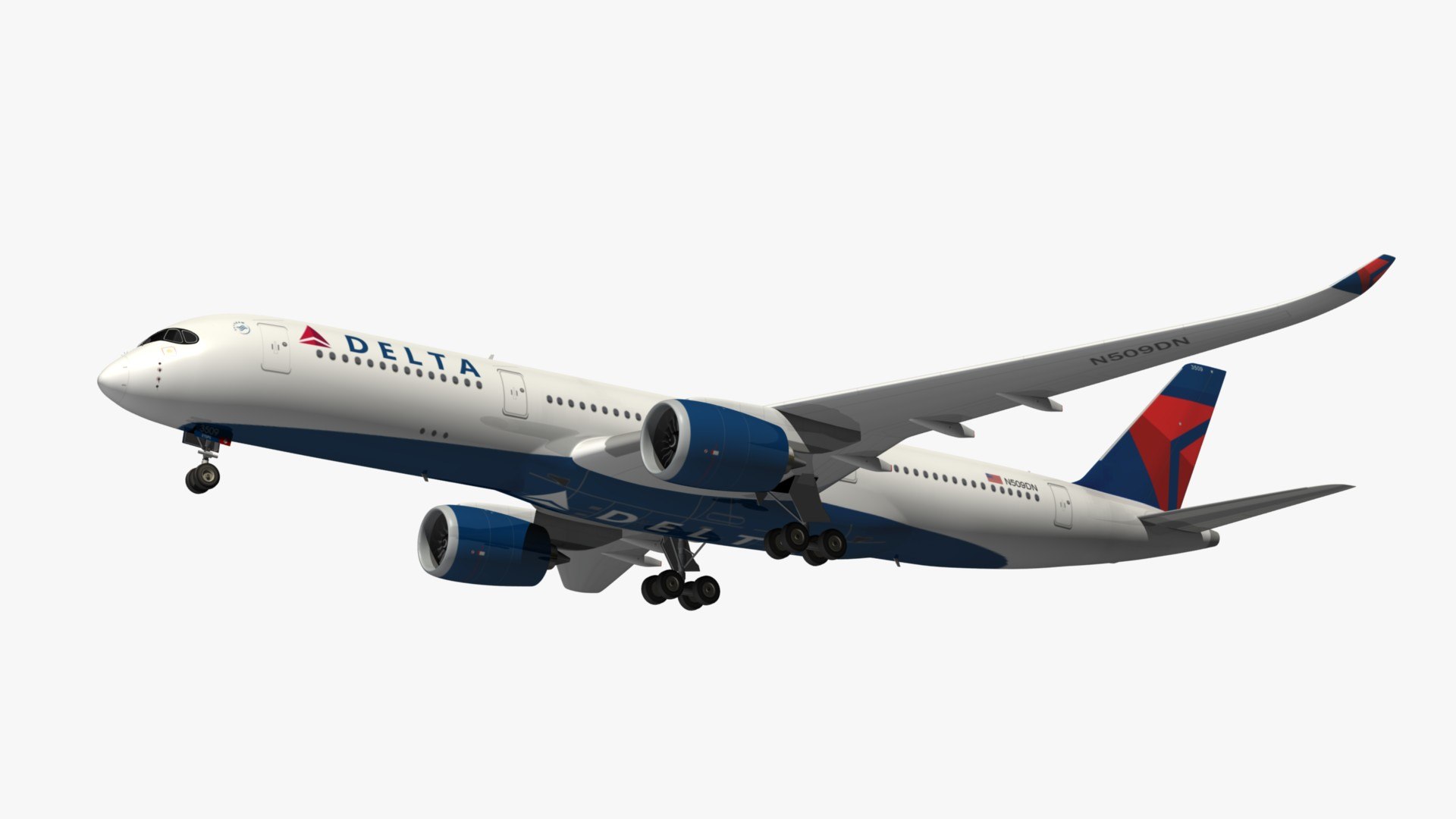 3D Airbus Delta Airlines A350 - TurboSquid 1404918