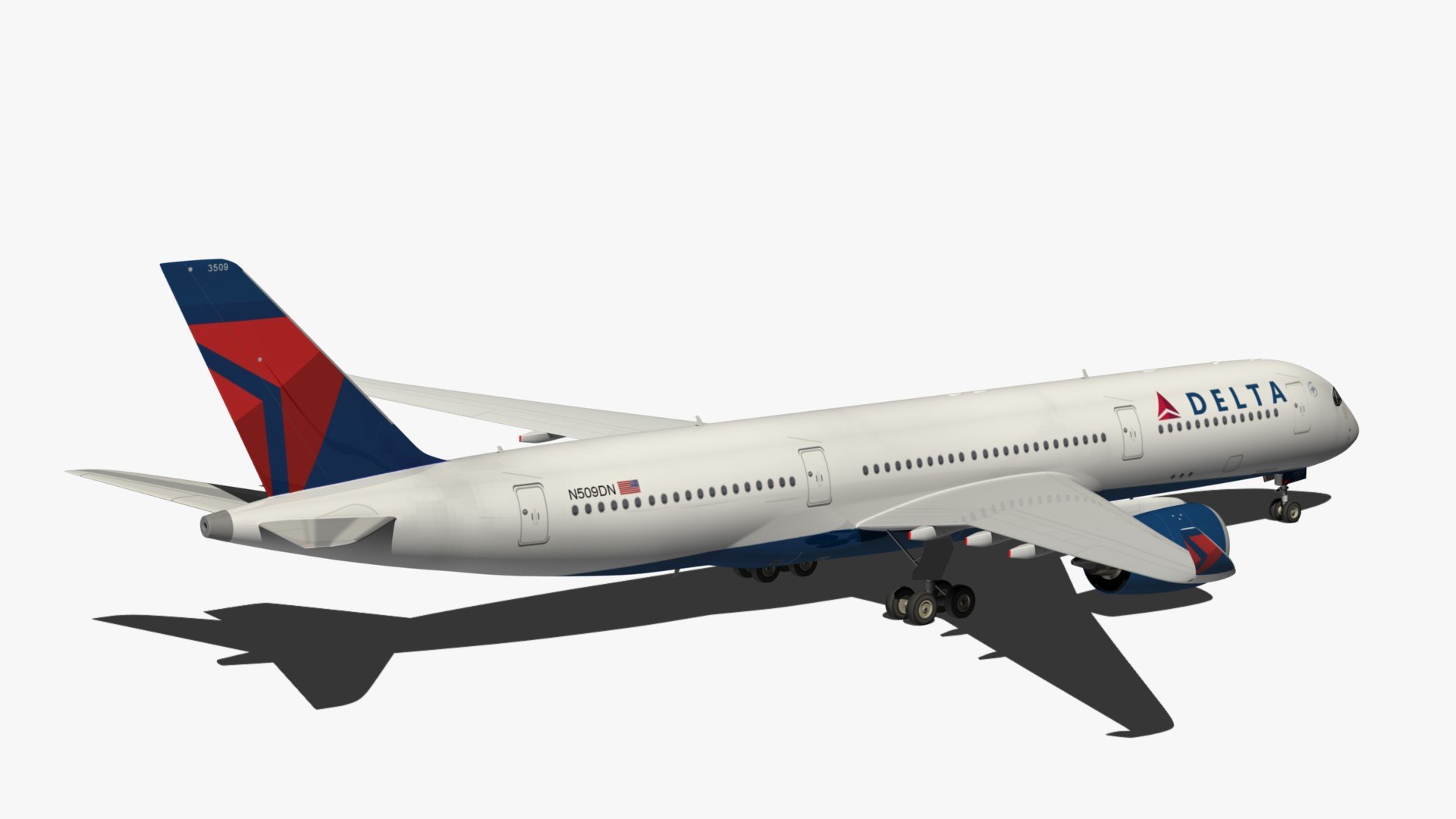 3D Airbus Delta Airlines A350 - TurboSquid 1404918