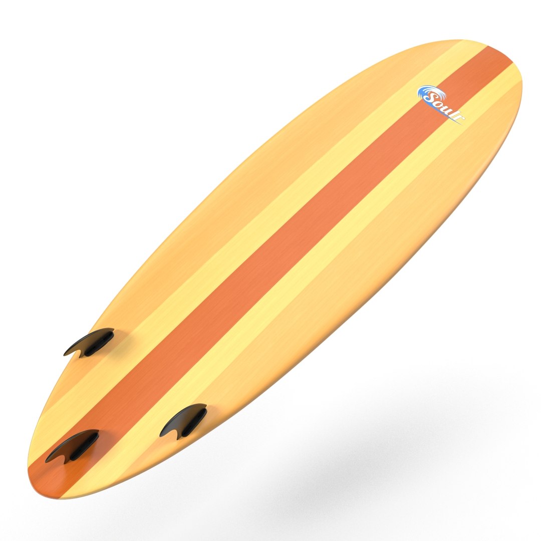 3d Surfboard Funboard 2 Model