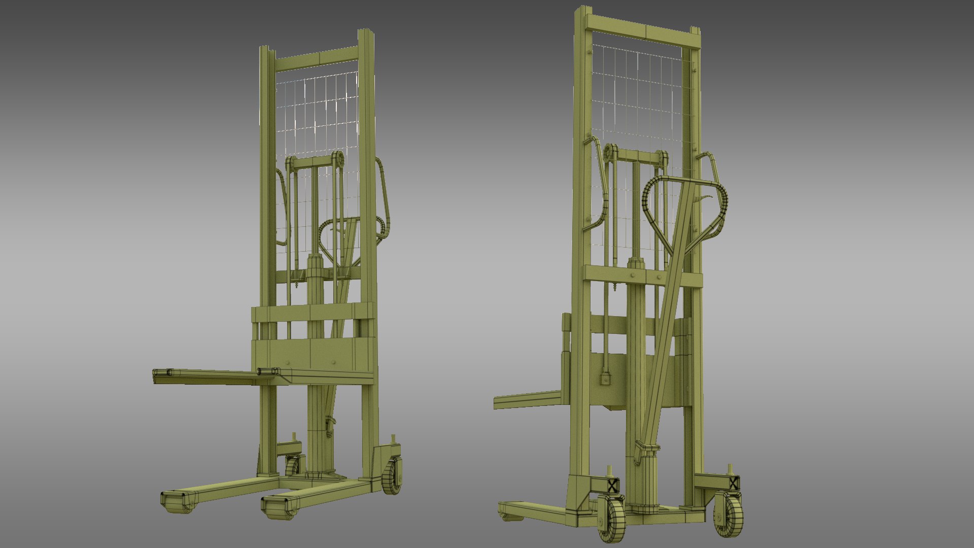 3D Manual Stacker - TurboSquid 1504502