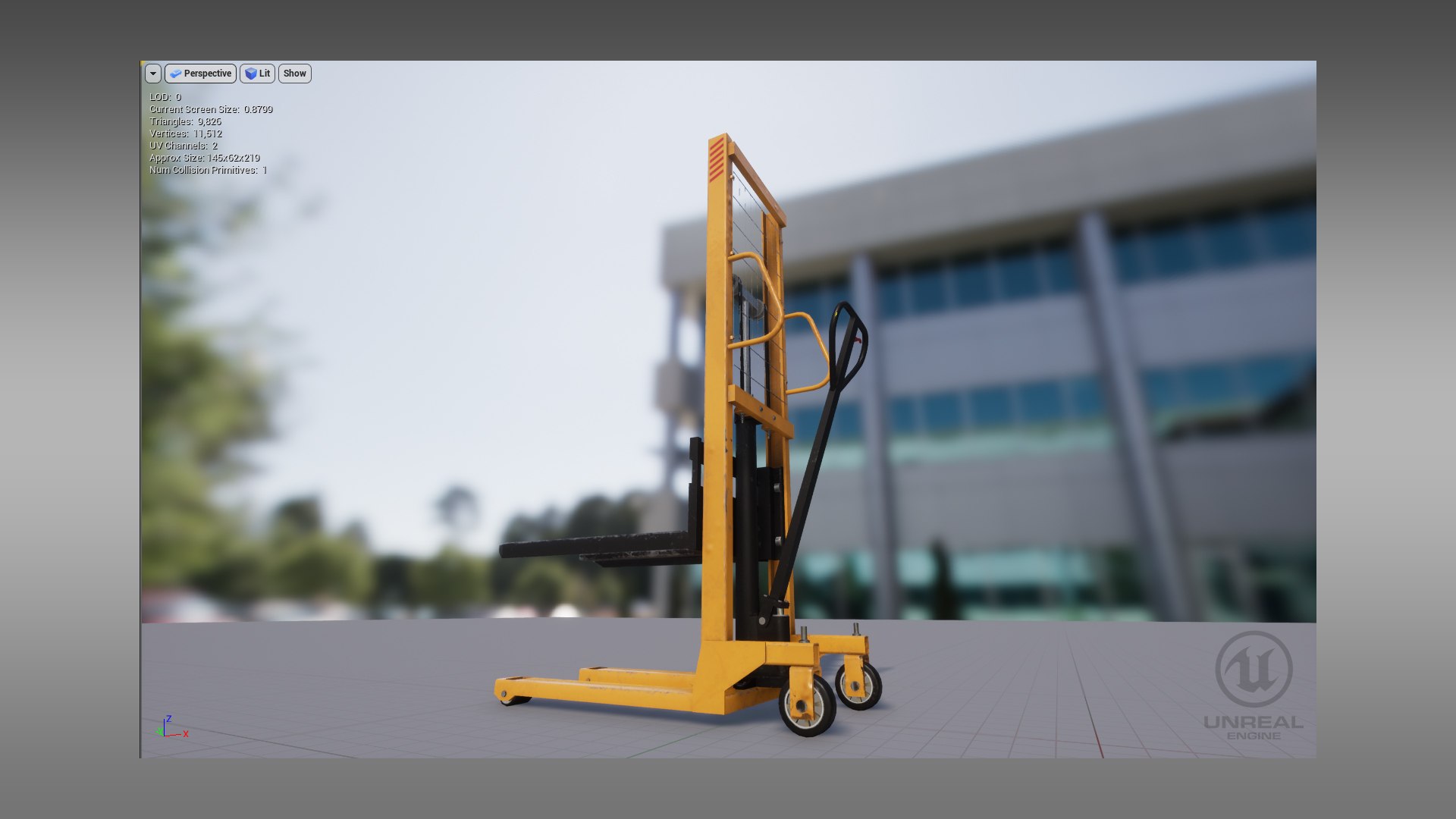 3D Manual Stacker - TurboSquid 1504502