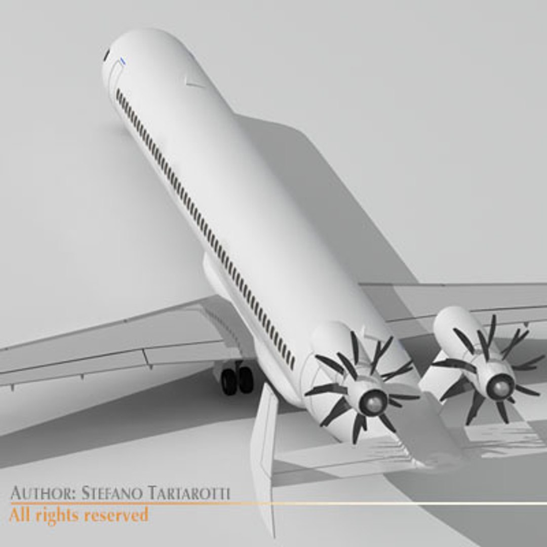 experimental open rotor turbines 3d 3ds