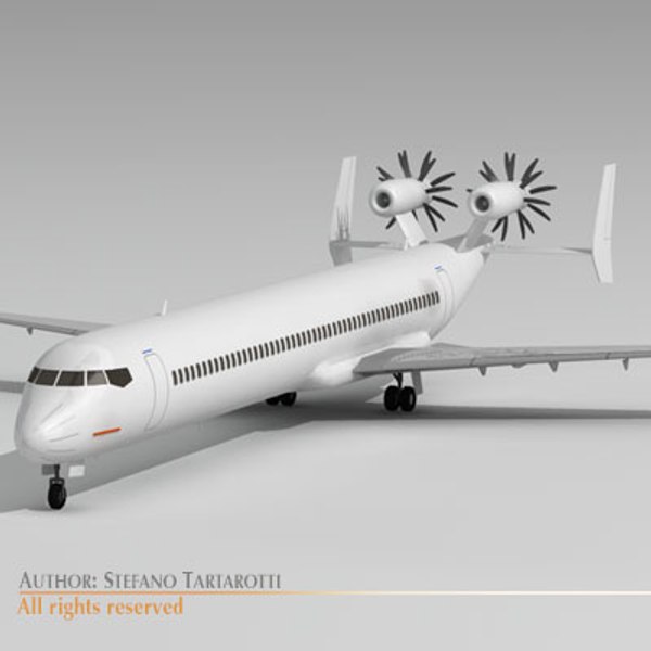 experimental open rotor turbines 3d 3ds