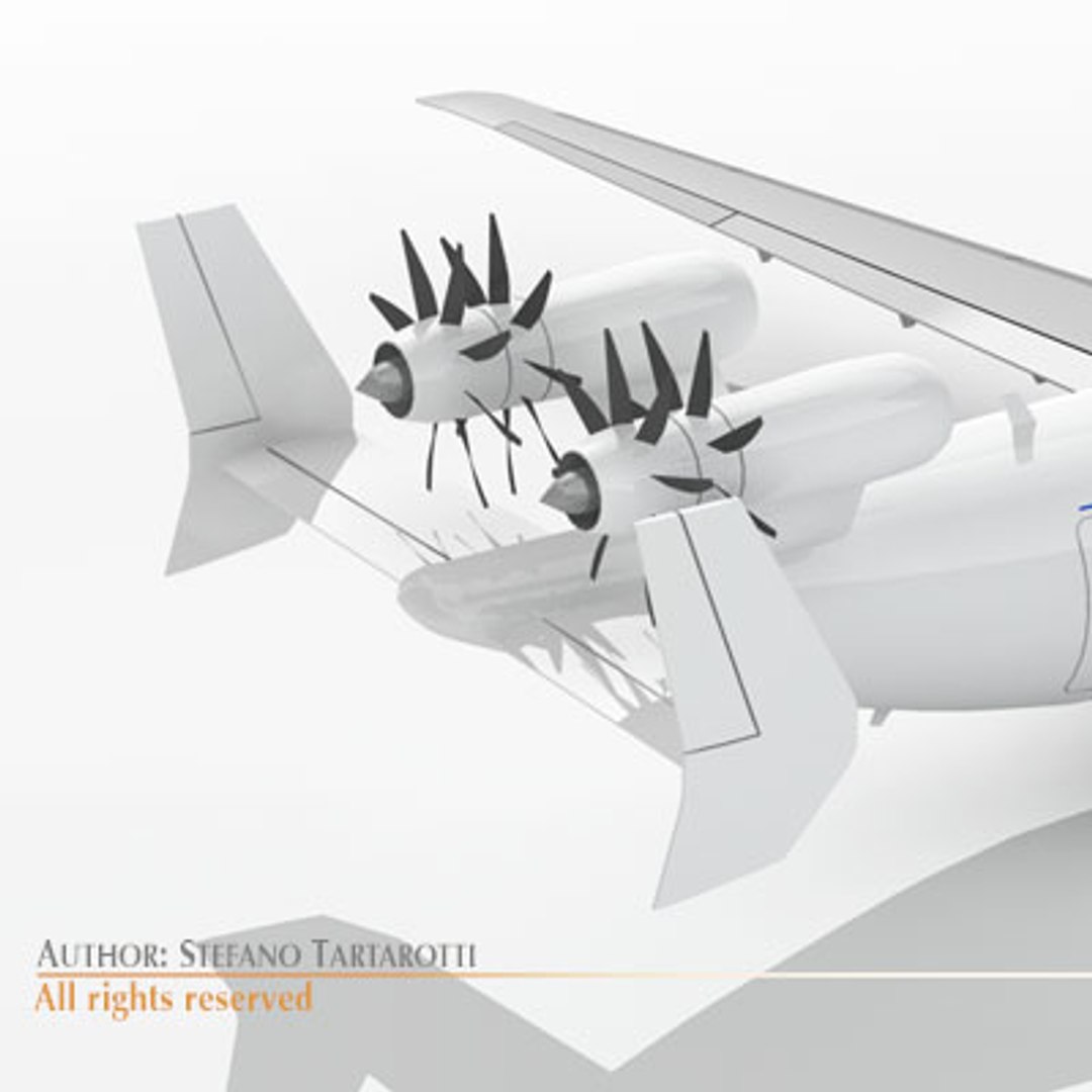 experimental open rotor turbines 3d 3ds