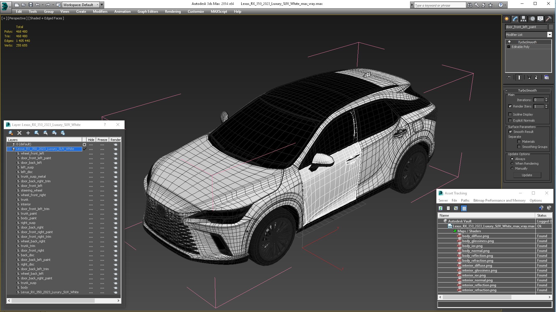 3D Lexus RX 350 2023 Luxury SUV White - TurboSquid 2040952
