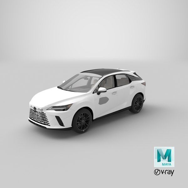 レクサス RX 350 2023 高級 SUV ホワイト3Dモデル - TurboSquid 2040952