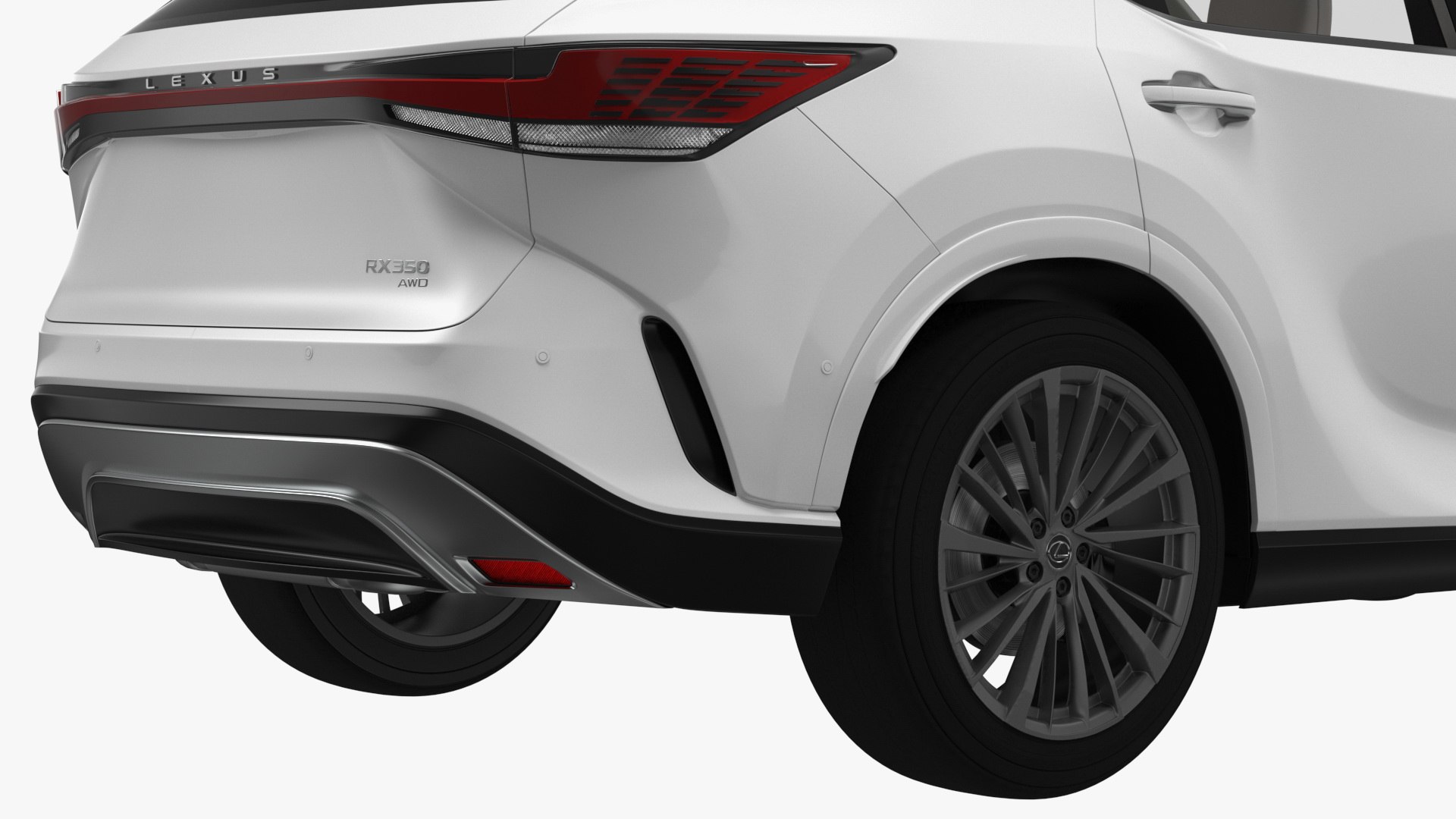 3D Lexus RX 350 2023 Luxury SUV White - TurboSquid 2040952
