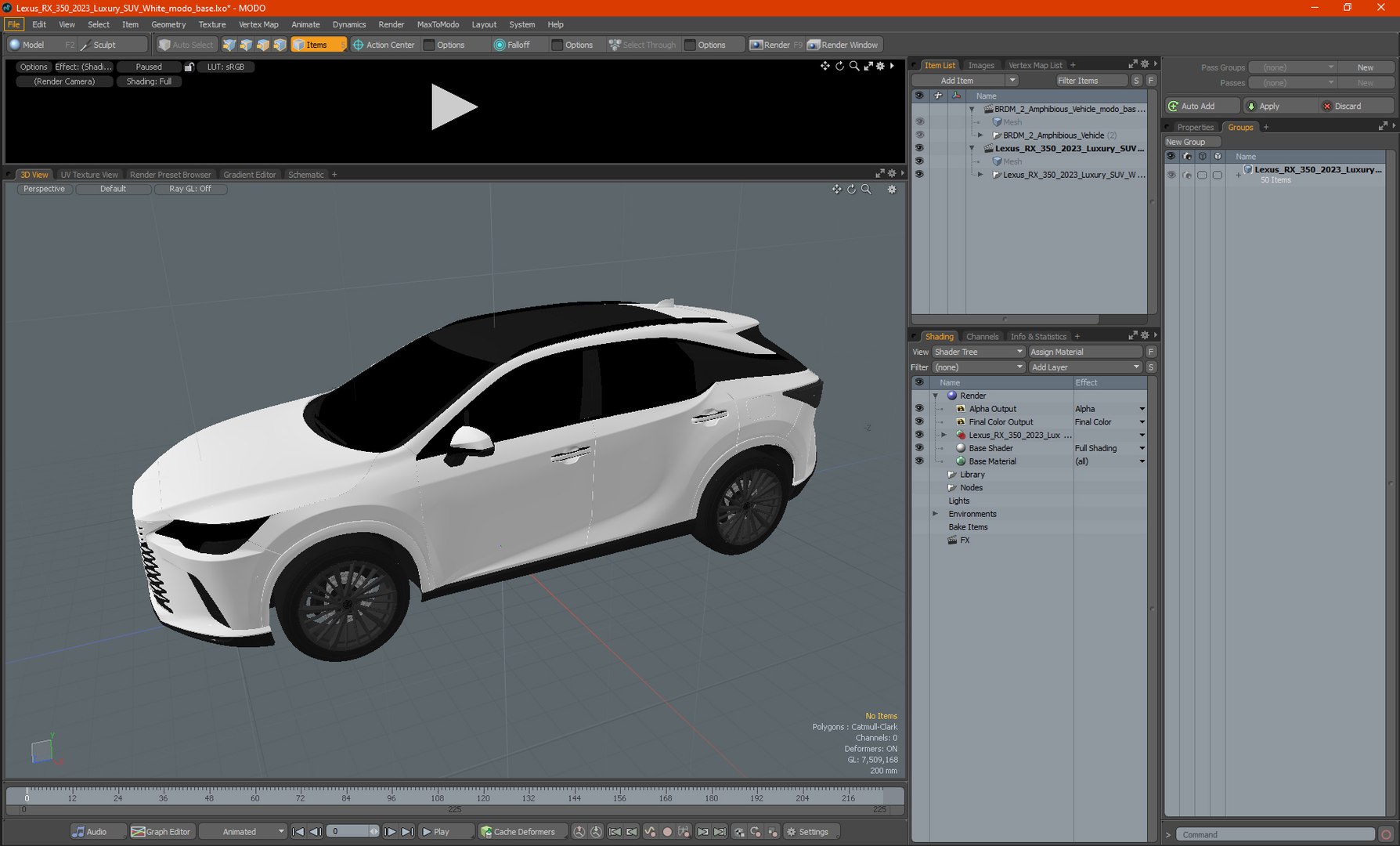 3D Lexus RX 350 2023 Luxury SUV White - TurboSquid 2040952
