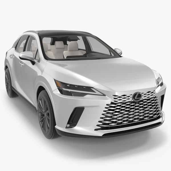 Lexus RX 350 2023 Luxury SUV White 3D 모델 - TurboSquid 2040952