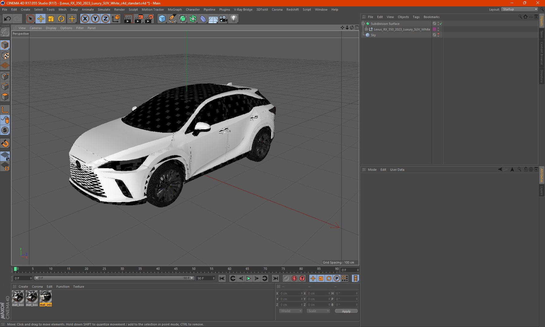 3D Lexus RX 350 2023 Luxury SUV White - TurboSquid 2040952