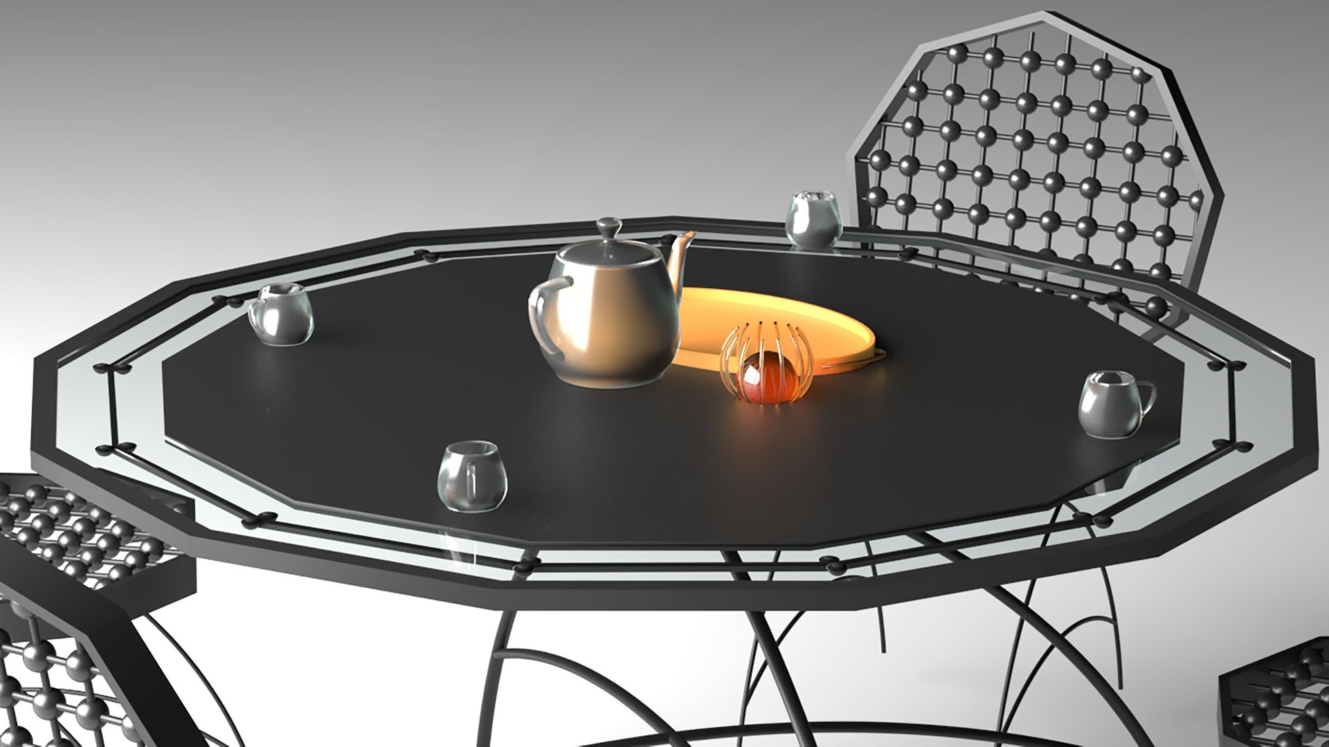 Tea Table 3D Model - TurboSquid 2247166