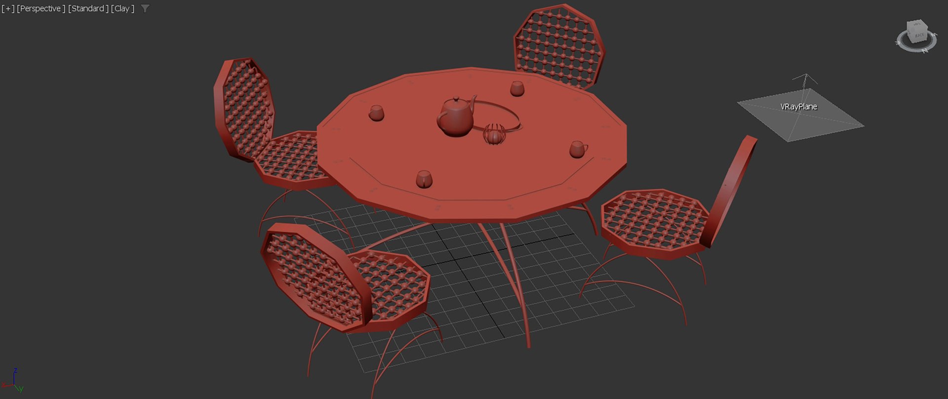 Tea Table 3D Model - TurboSquid 2247166