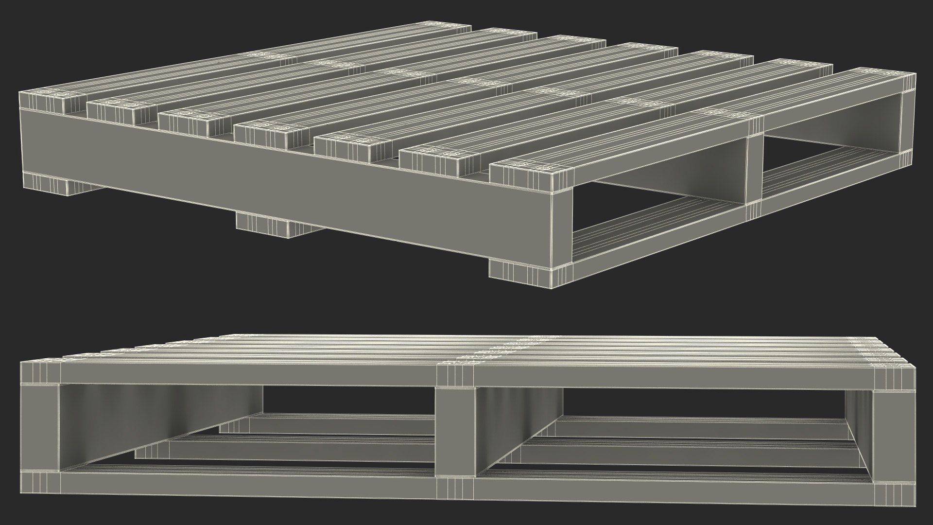 Hard Wood Pallet 3D model - TurboSquid 2131653