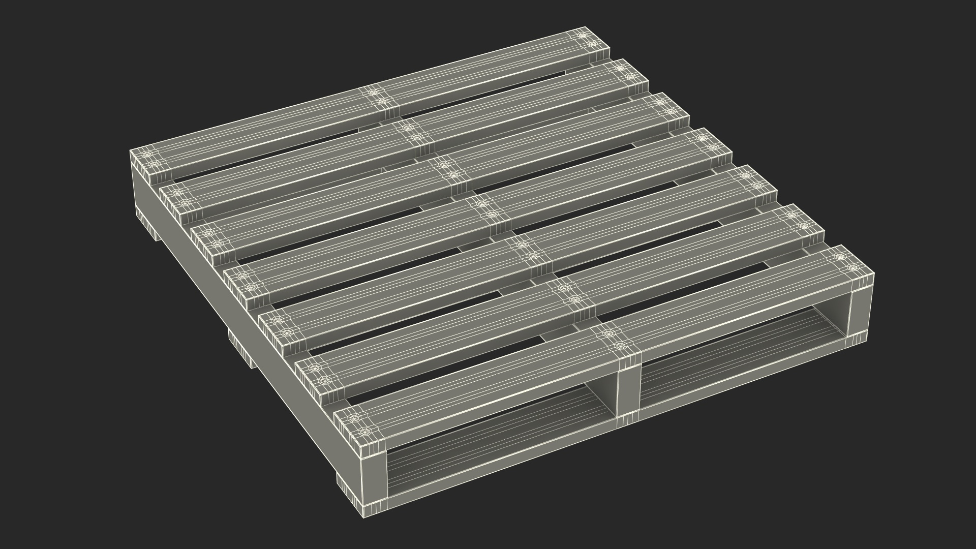 Hard Wood Pallet 3D Model - TurboSquid 2131653