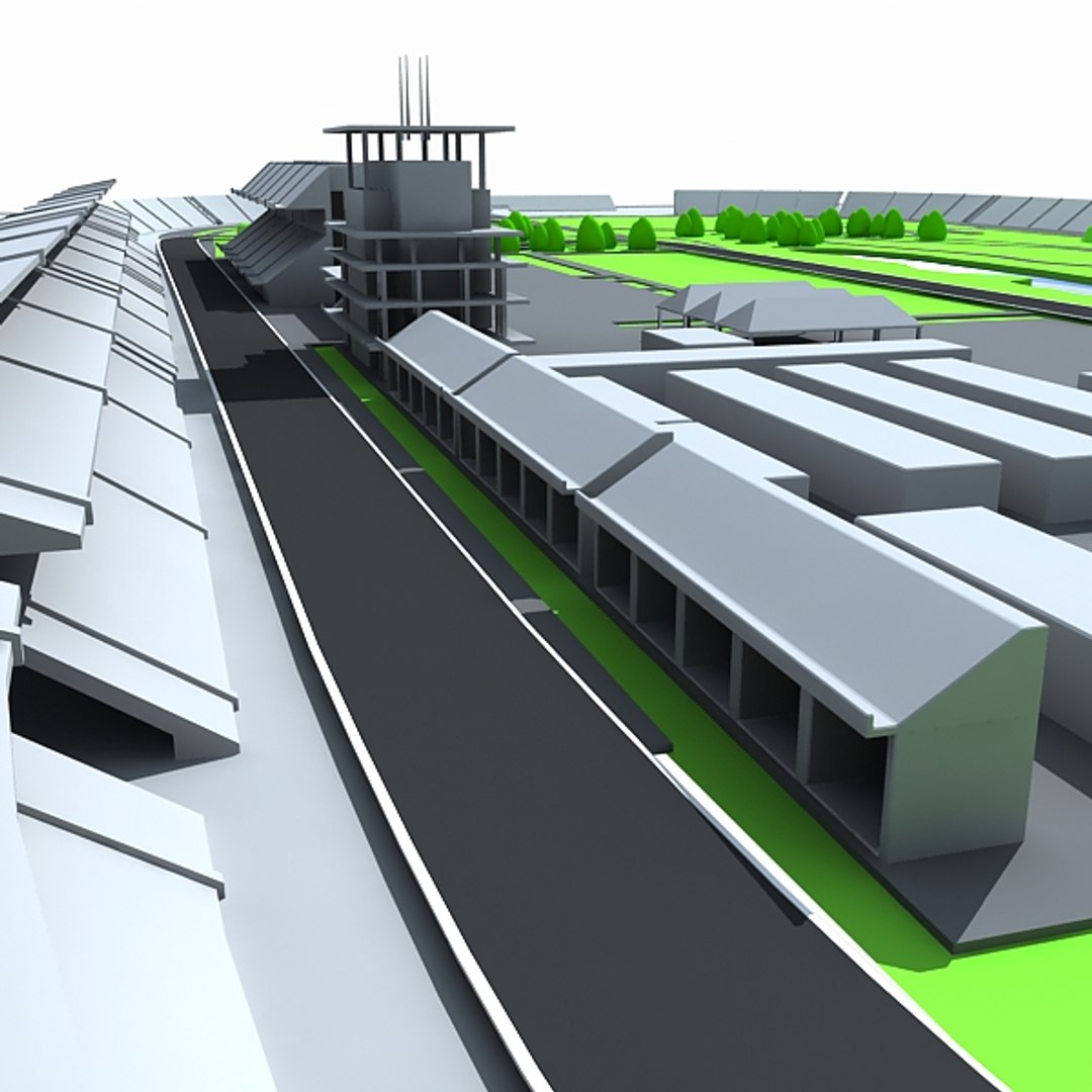 Race Track 3d Model