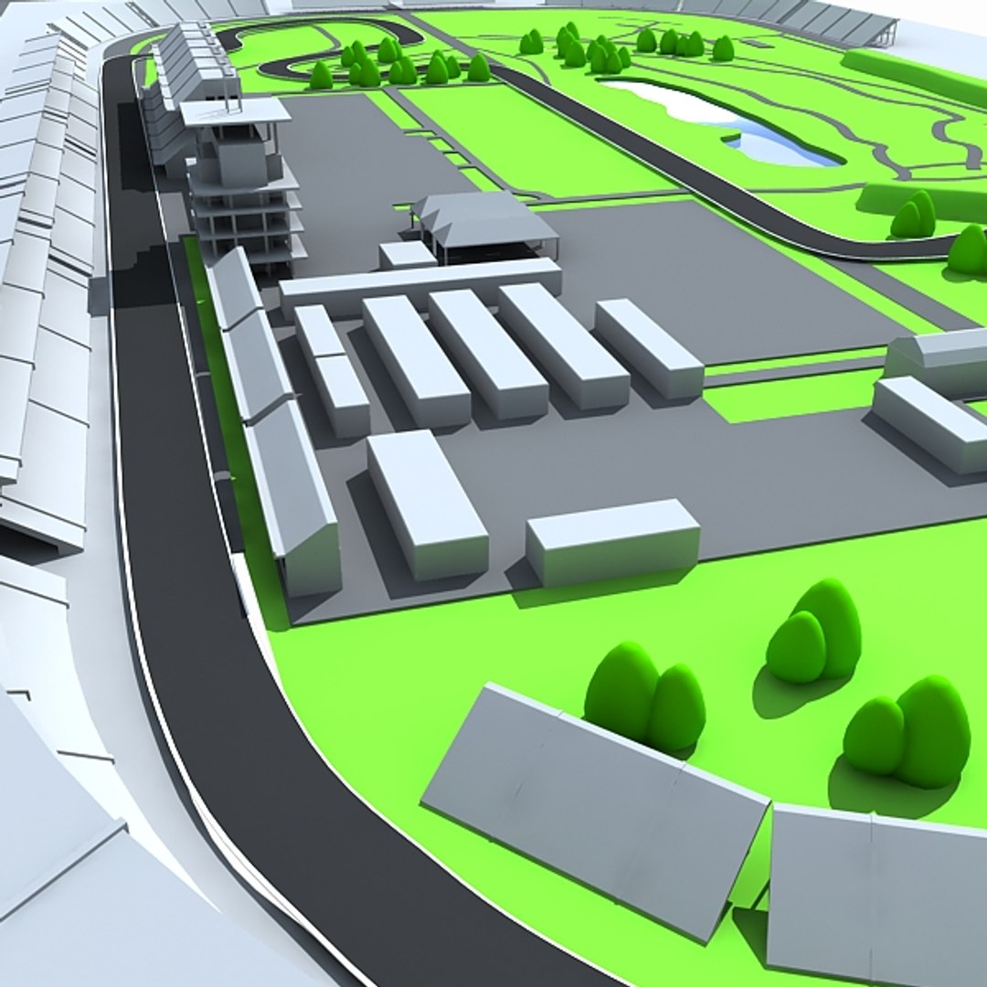 Race Track 3d Model