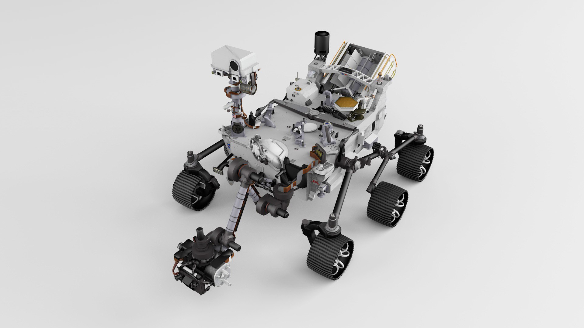 3D Curiosity Rover Perseverance Mars Rover Model - TurboSquid 2105296