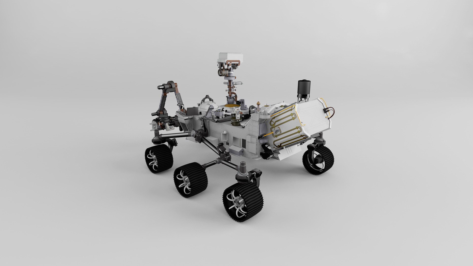 3D Curiosity Rover Perseverance Mars Rover Model - TurboSquid 2105296
