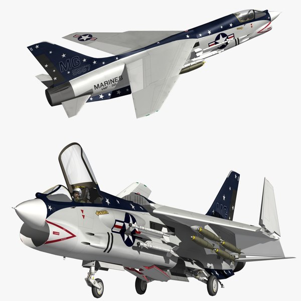 Vought F8 Crusader VMF321 3D - TurboSquid 1742952