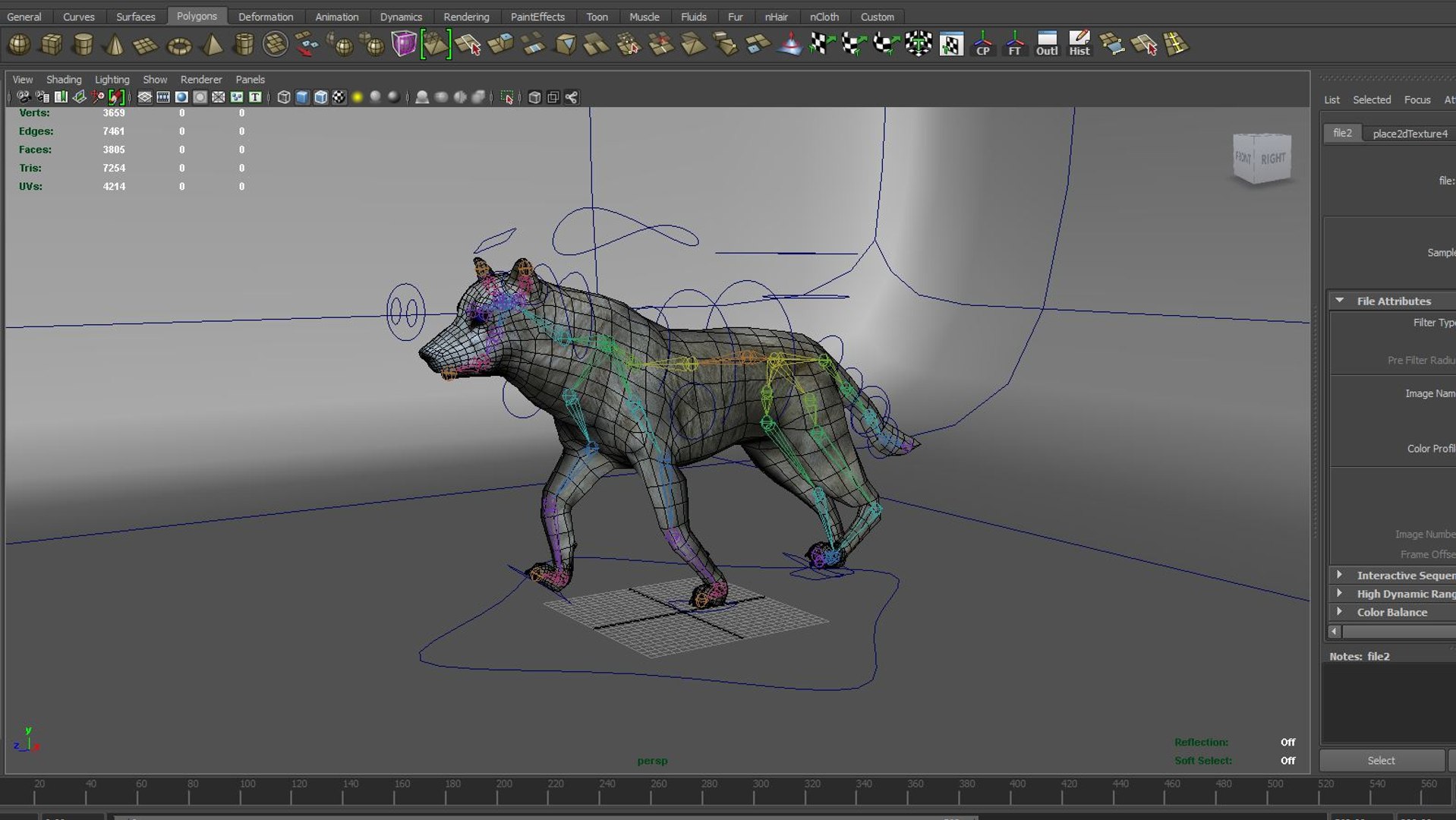 Wolf Rigged Animation 3D Model - TurboSquid 1212515
