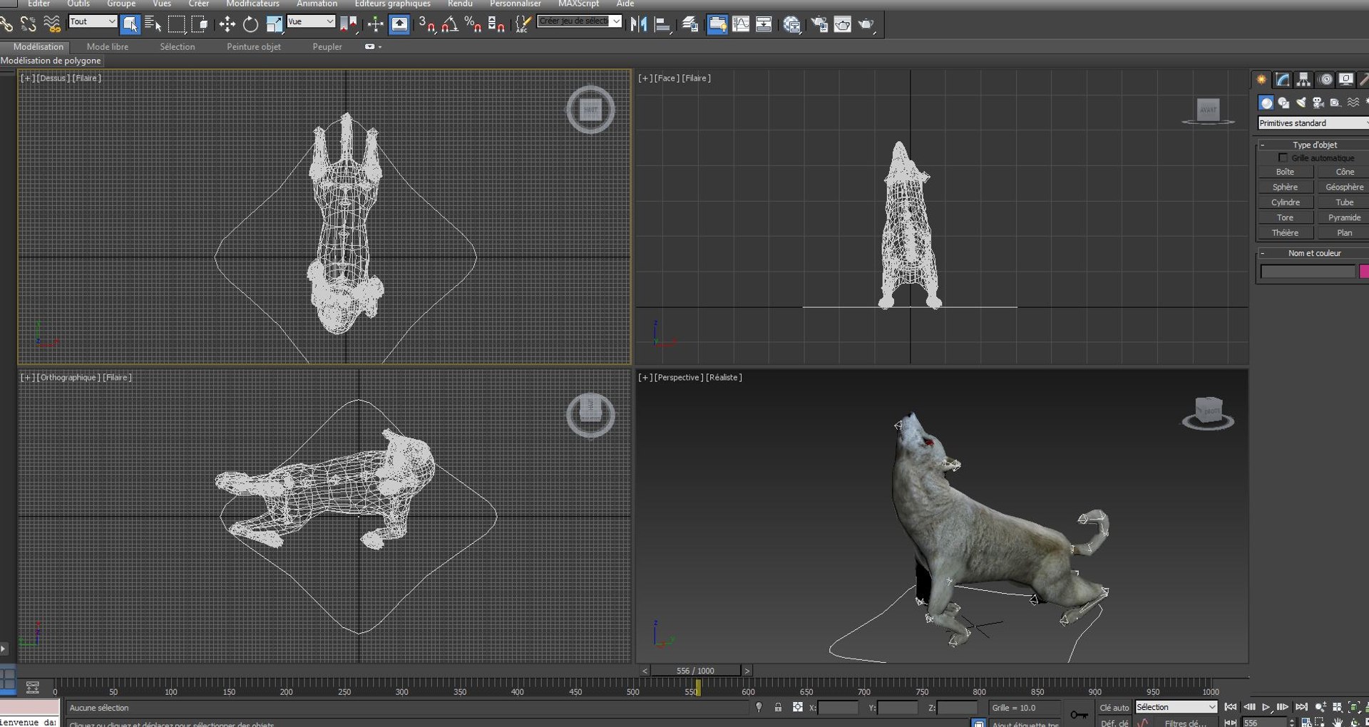 Wolf Rigged Animation 3D Model - TurboSquid 1212515