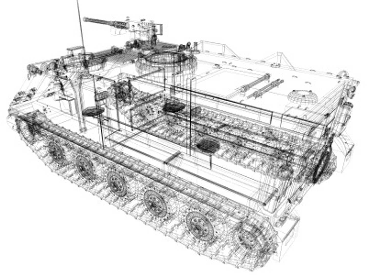 M113a1 Apc 3d Model