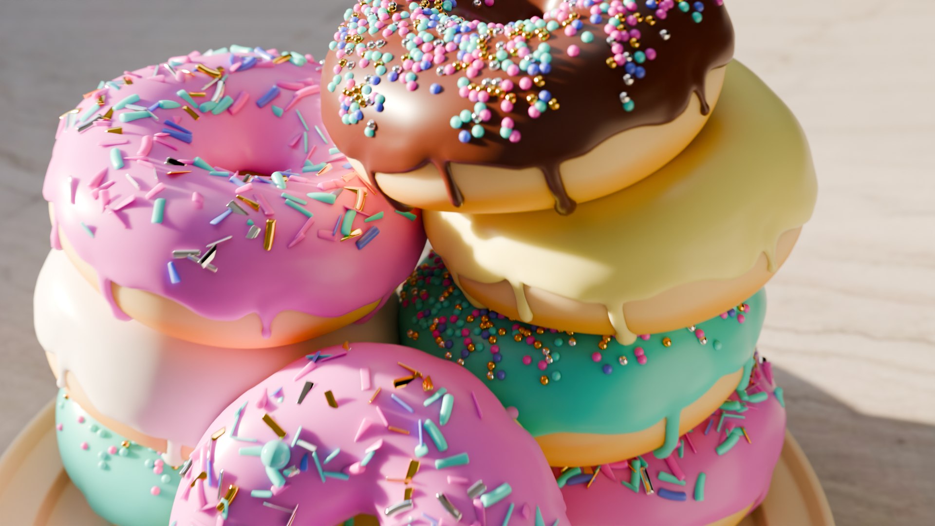 DONUTS Model - TurboSquid 2423590
