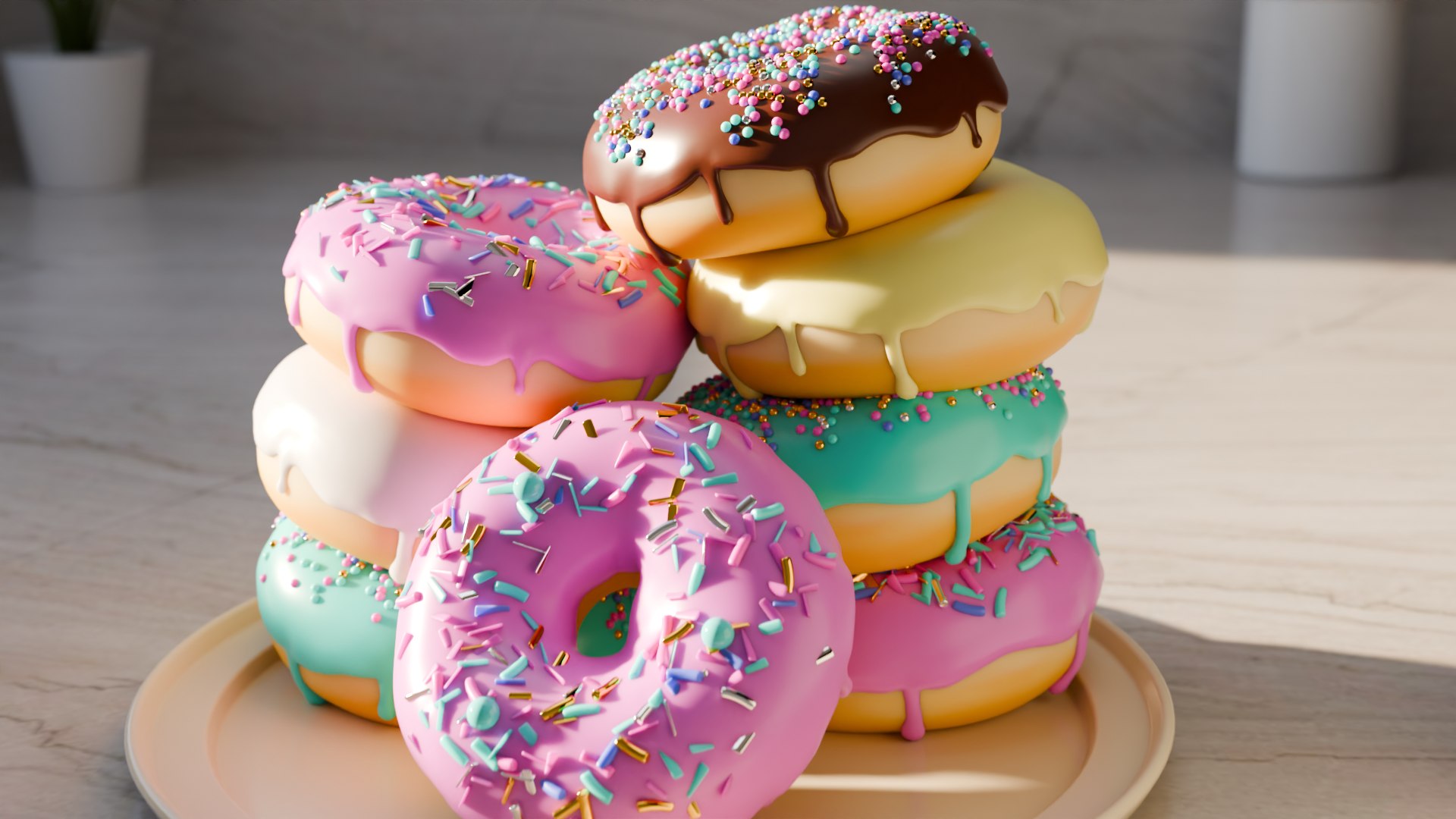 DONUTS Model - TurboSquid 2423590