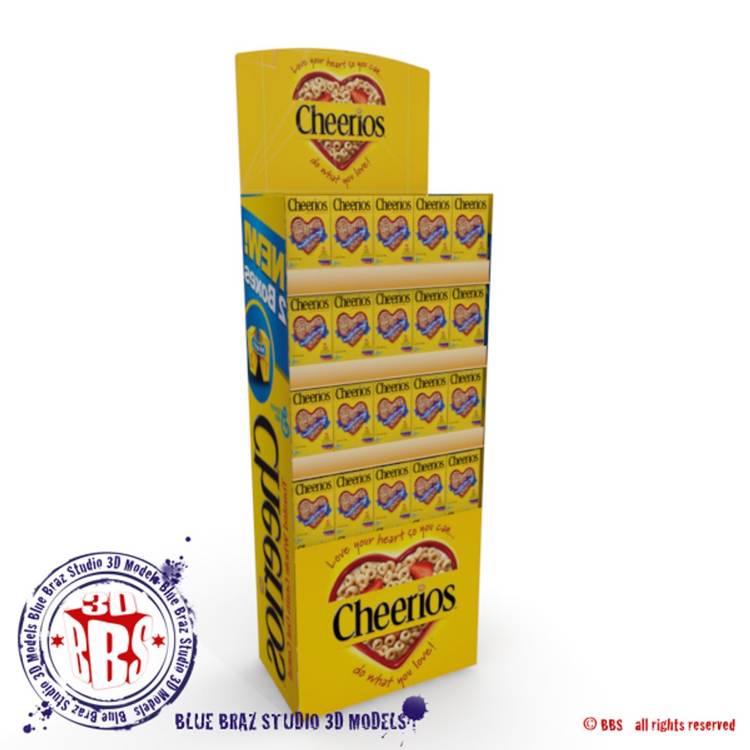 Cereal Display 3d Dxf