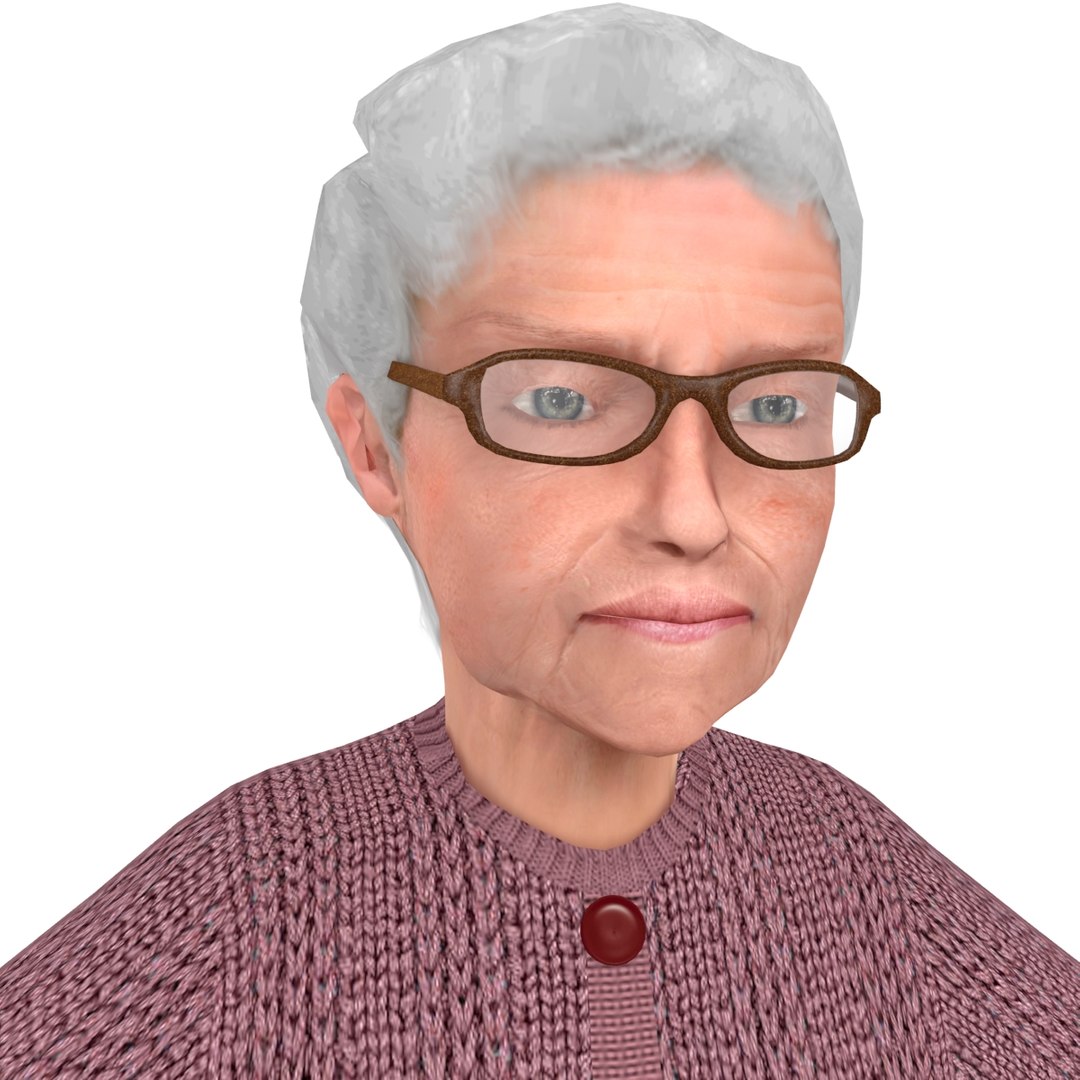 Rigged old woman 3D model - TurboSquid 1360282