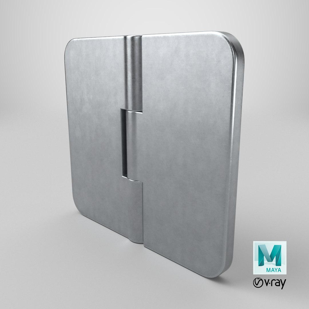 Stainless Steel Plain Hinge 3D - TurboSquid 2147271