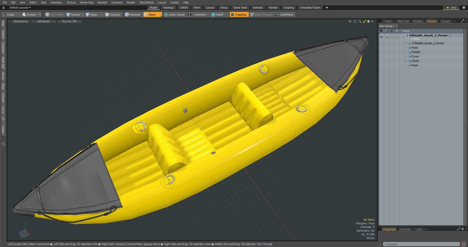 Inflatable Kayak 2 Person 3D Model - TurboSquid 2161939