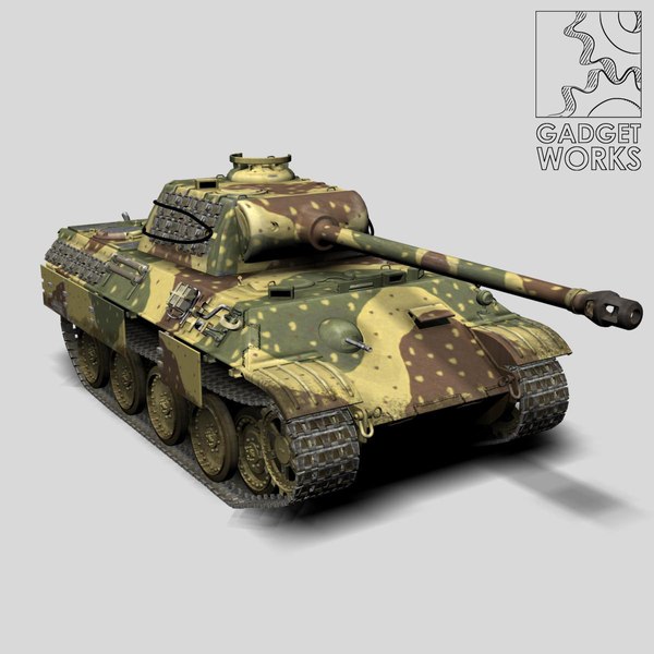 3d panther ausf tank model