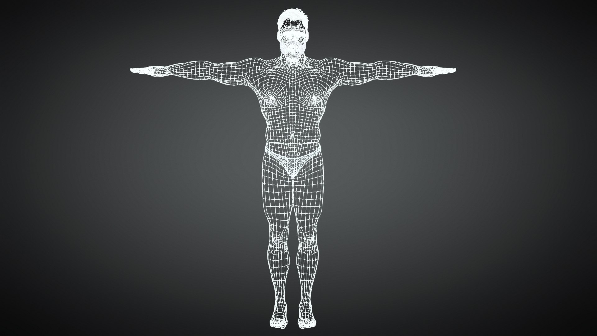 Gym Bro - Giga Chad- Muscular Man Fitness Crossfit VR 3D Model ...