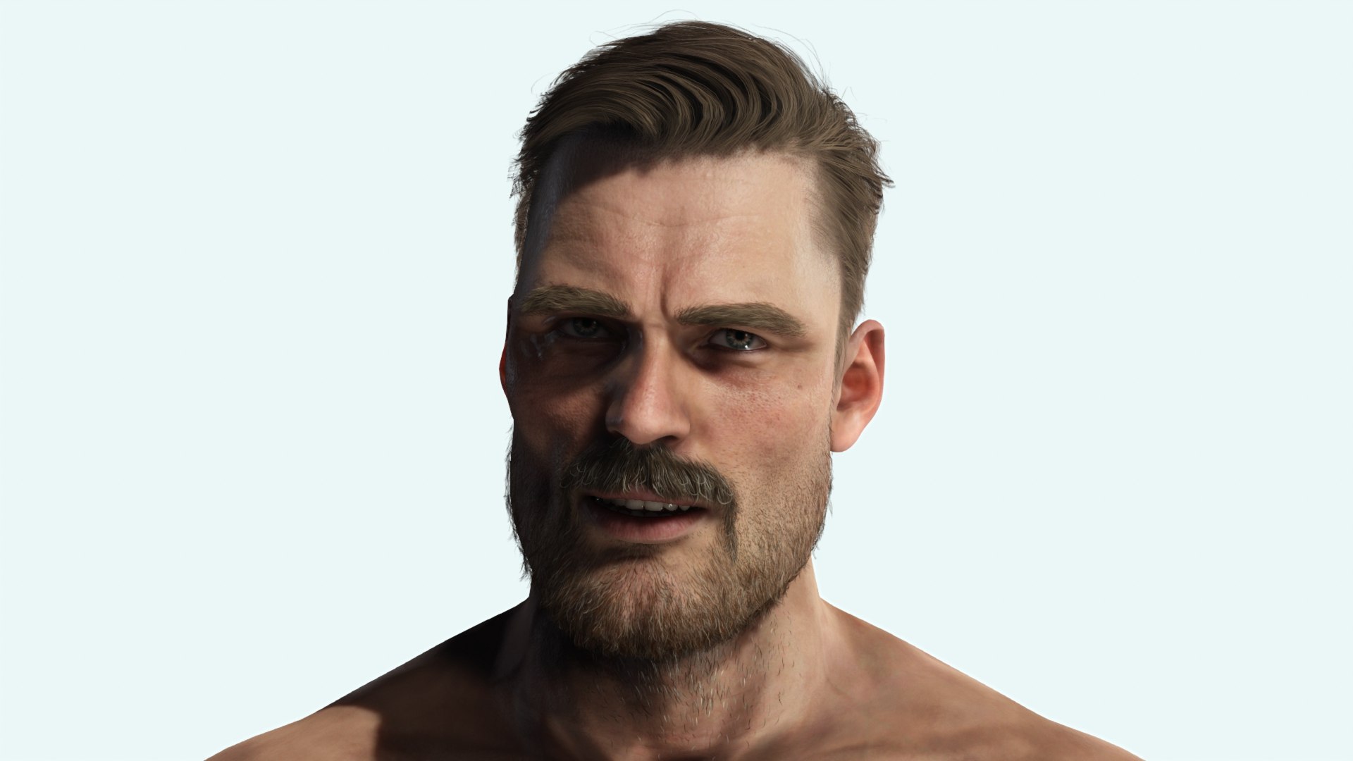 Gym Bro - Giga Chad- Muscular Man Fitness Crossfit VR 3D Model ...